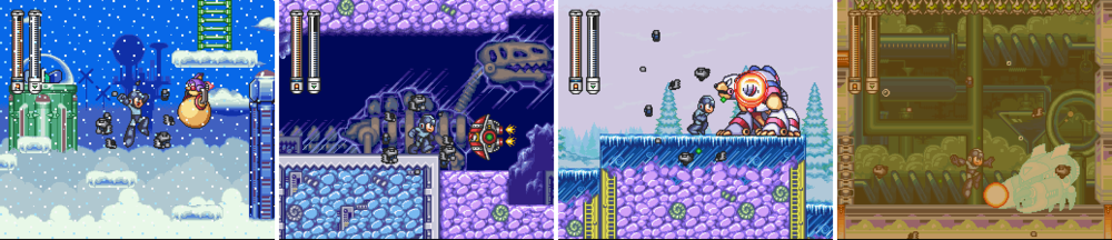 A Critical Look at Mega Man 7 Stages: The First Four Weapons // The ...